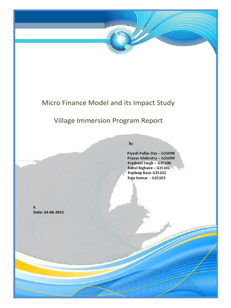 Microfinance Model ImpactStudy | PDF | Microfinance | Credit