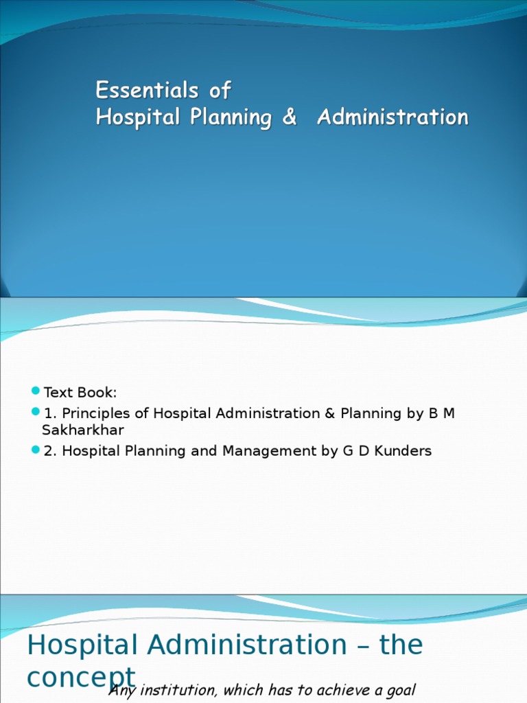 Essentials of Hospital Administration | PDF | Hospital | Health Care