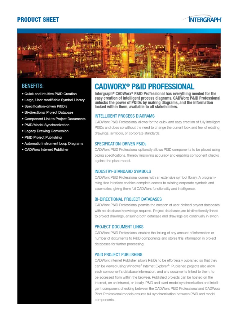CADWorx PID Professional | Download Free PDF | Databases | Autodesk
