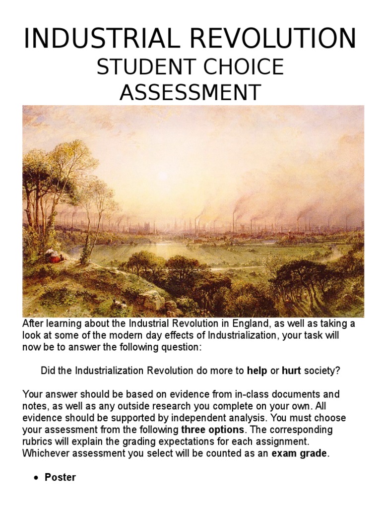 PP Industrial Revolution New Assessment | PDF | Finance & Money Management