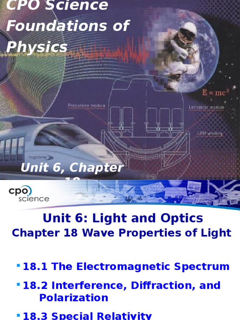 Exploring Wave Properties of Light Through the Electromagnetic Spectrum ...