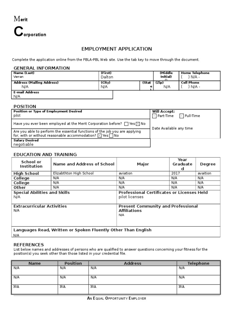 Electronic Job Application | PDF | Employment | Salary