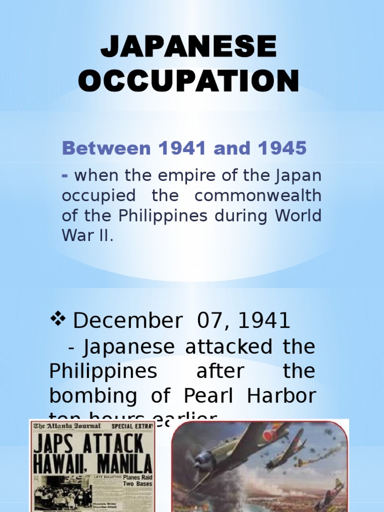 Japanese Occupation: Between 1941 and 1945 | PDF | Warfare | Military
