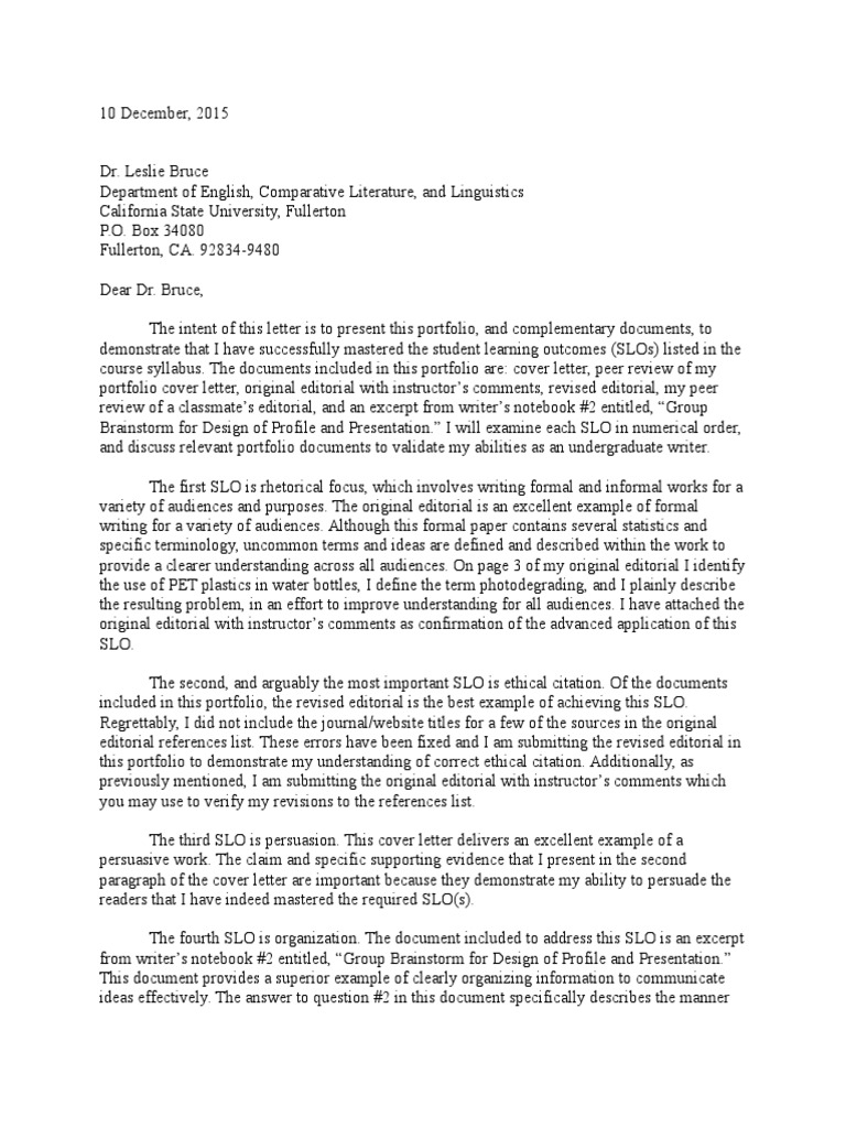 Revised Cover Letter | Download Free PDF | Document | Cognitive Science