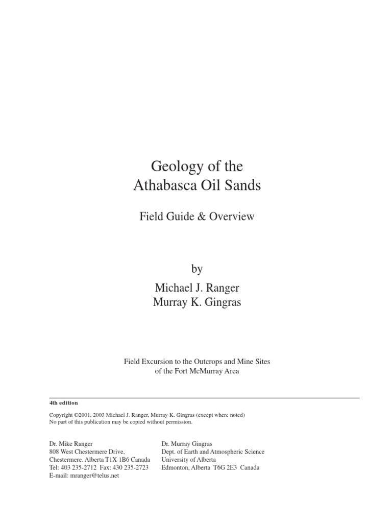 McMurray Formation Geology | PDF | Oil Sands | Asphalt