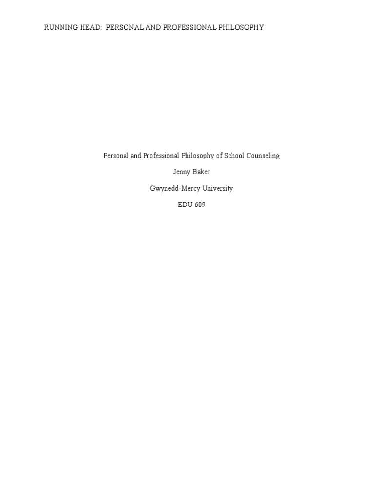 Philosophy of School Counseling | PDF | School Counselor | Leadership