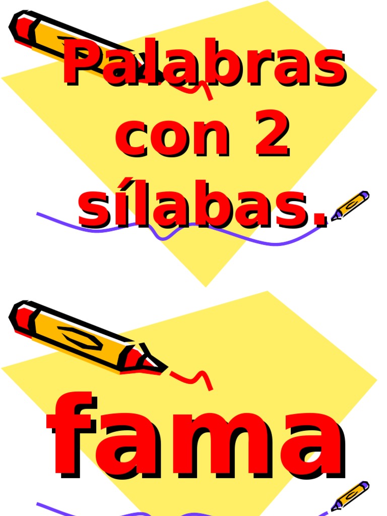 Palabras 2 Silabas | PDF