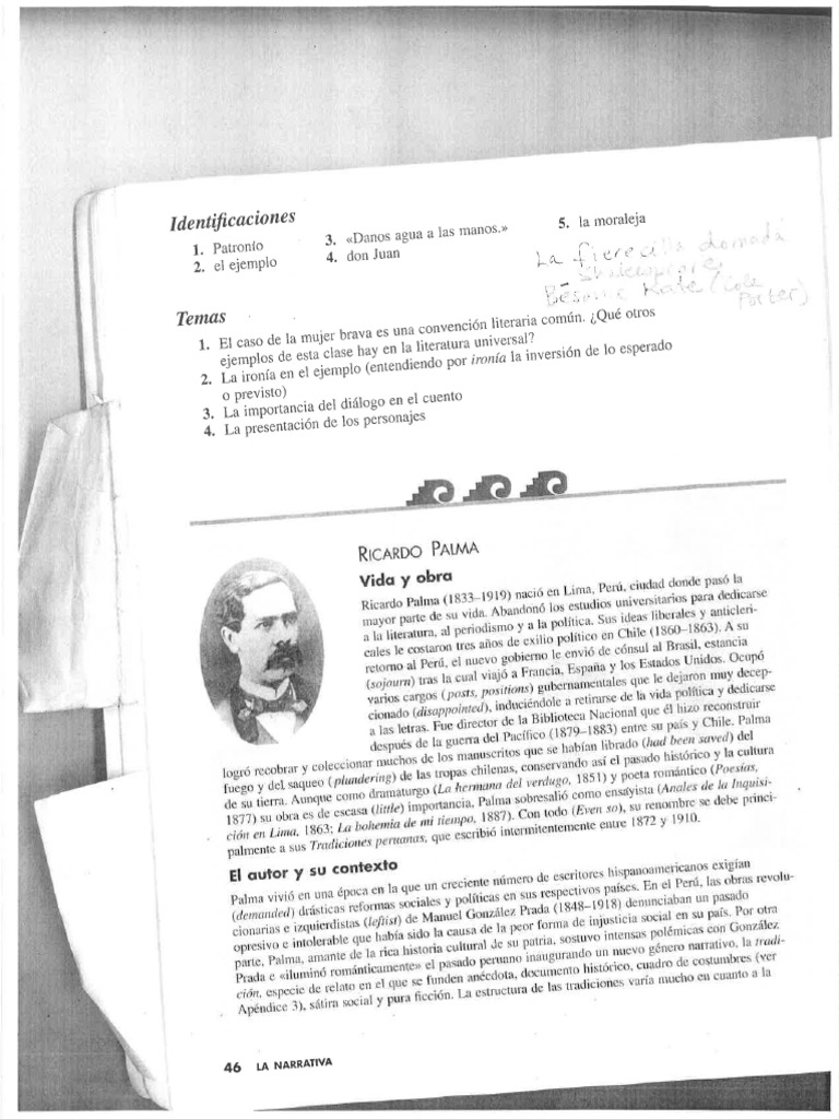 La Camisa de Margarita, Ricardo Palma | PDF