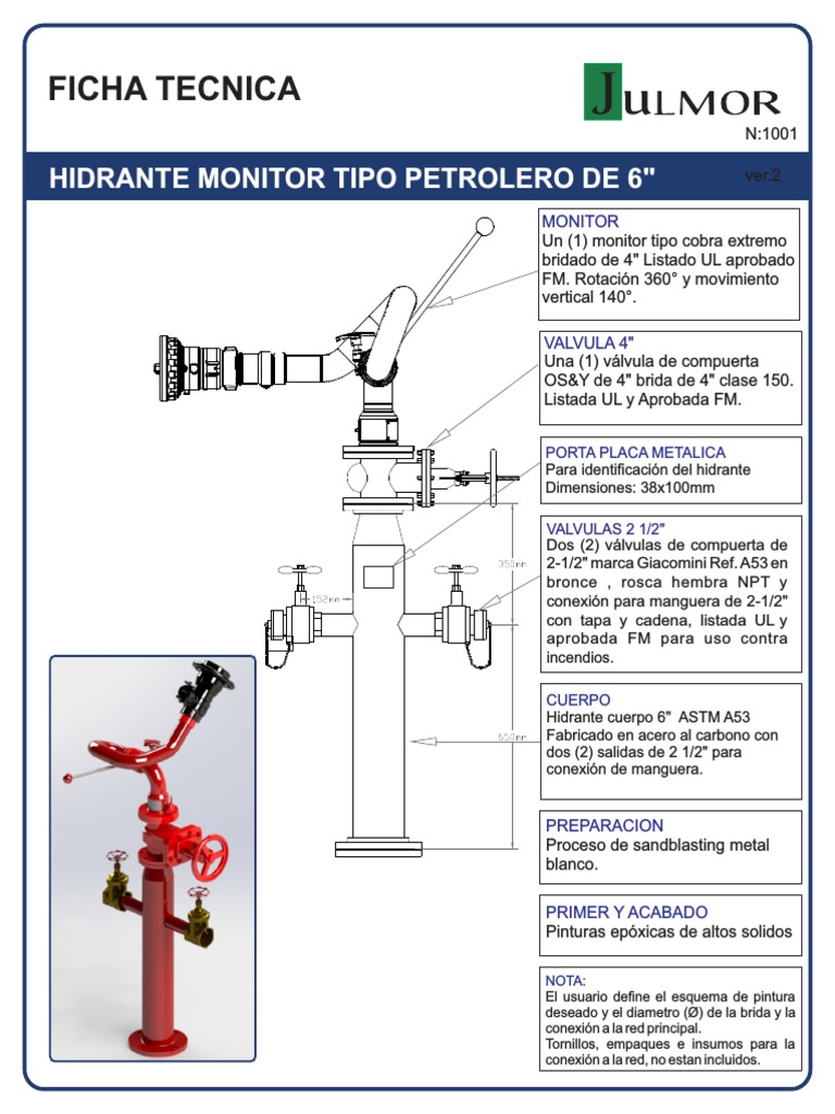 1001 Hidrante Monitor 6-3-1-1-3-2 | PDF