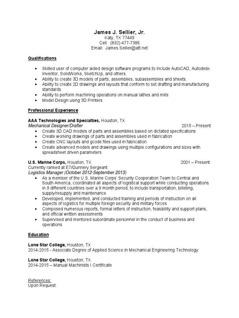 Resumejamessellier | PDF | Art | Technology & Engineering
