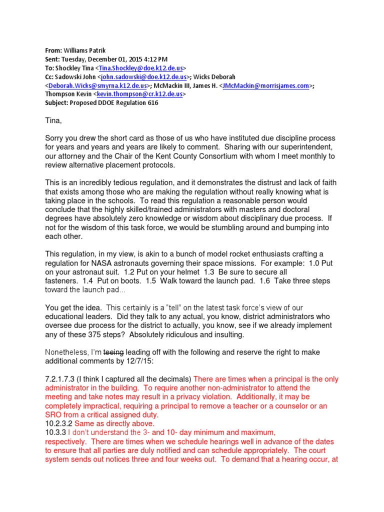 Smyrna Regulation Letter | PDF | Law