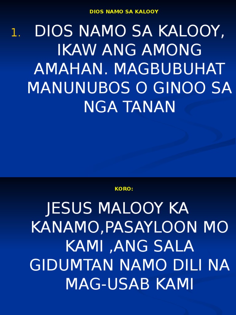 Bisaya Mass - Lent | PDF