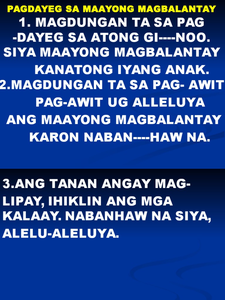 Bisaya Mass | PDF