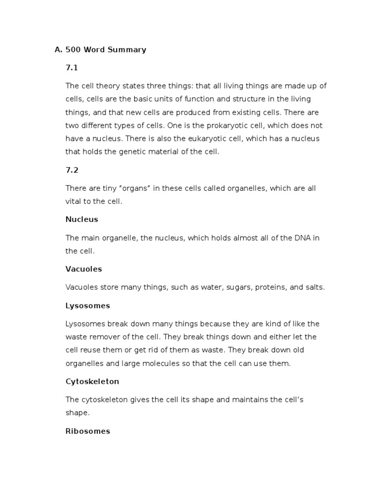 Miller & Levine Biology Chapter 7 Summary | PDF