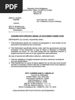 Sample Form Interpleader | PDF | Lawsuit | Legal Procedure