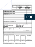 Formato de Nota de Salida de Almacén | PDF