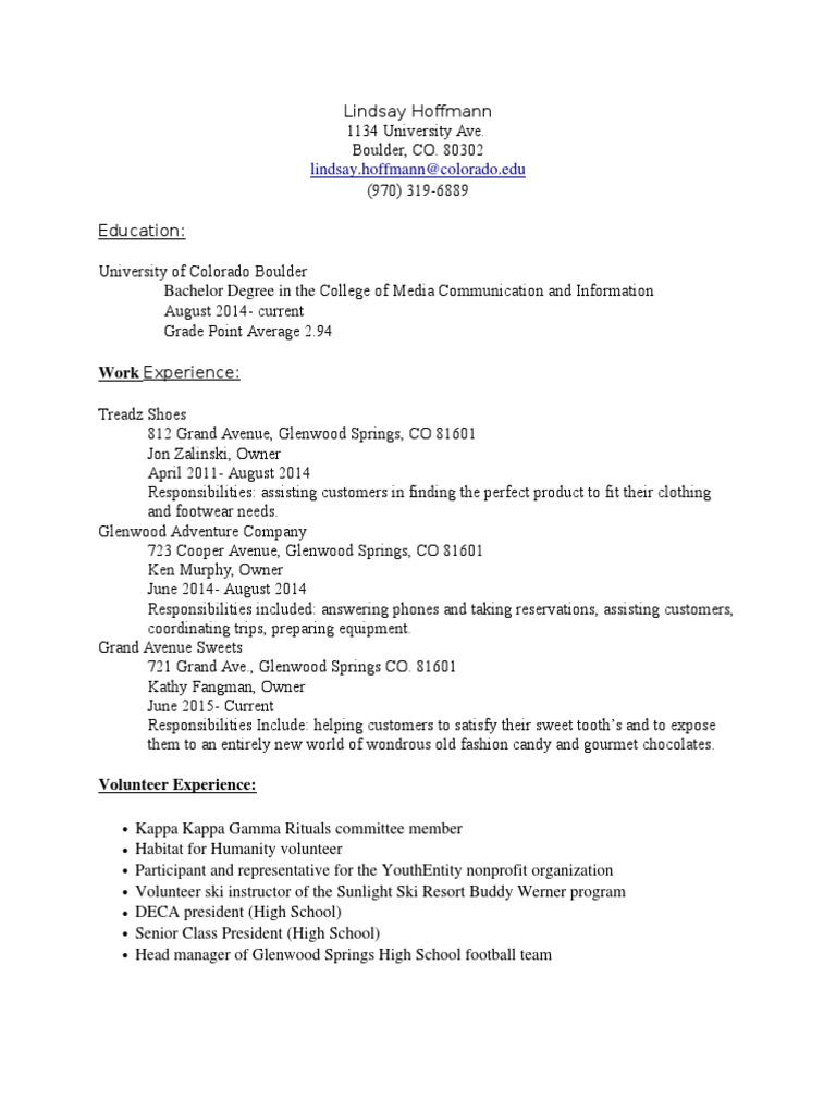 Formal Resume Word | PDF | Social Science | Wellness