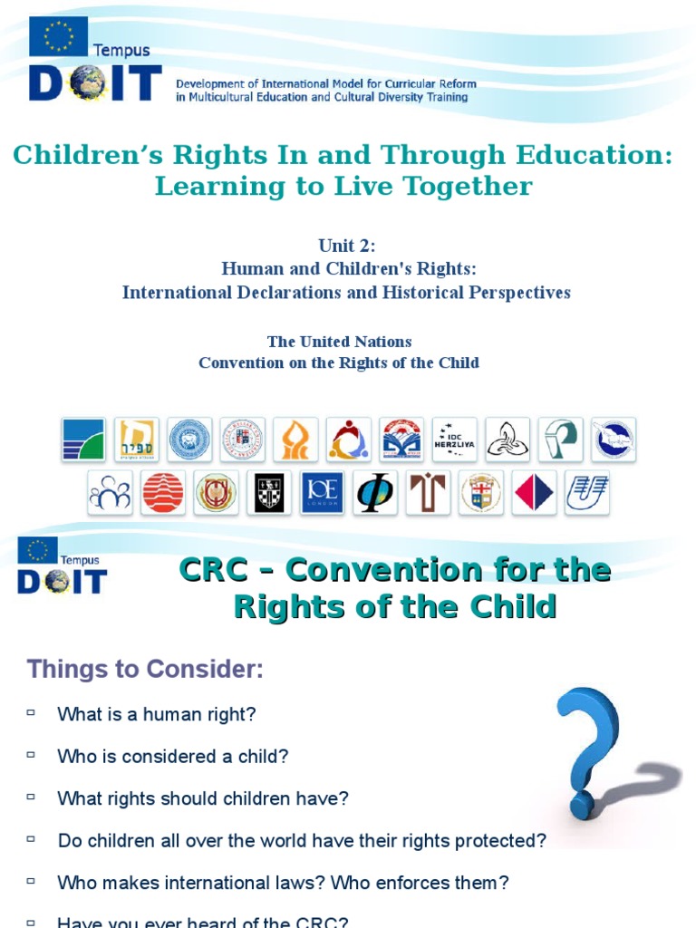 The HIstory Convention of Childrens Rights Declaration | PDF | Children ...