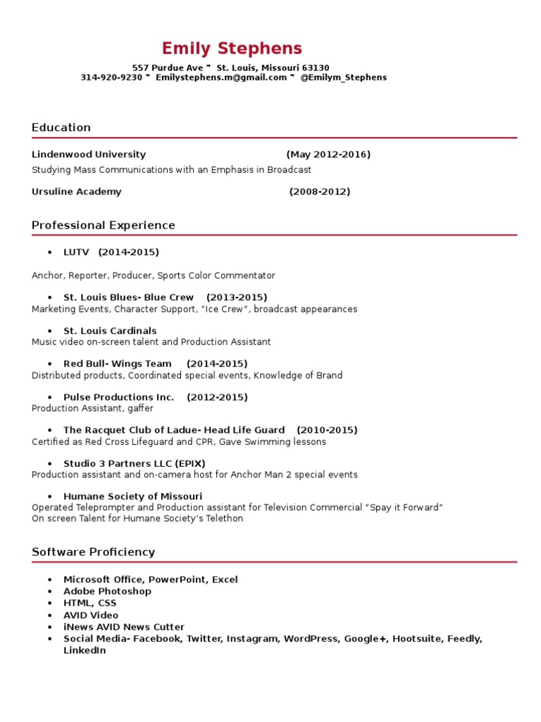 Emily Stephens: Education | PDF | Social Science