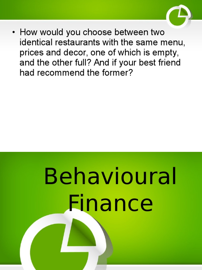 Behavioural Finance | PDF | Behavioral Economics | Sociology