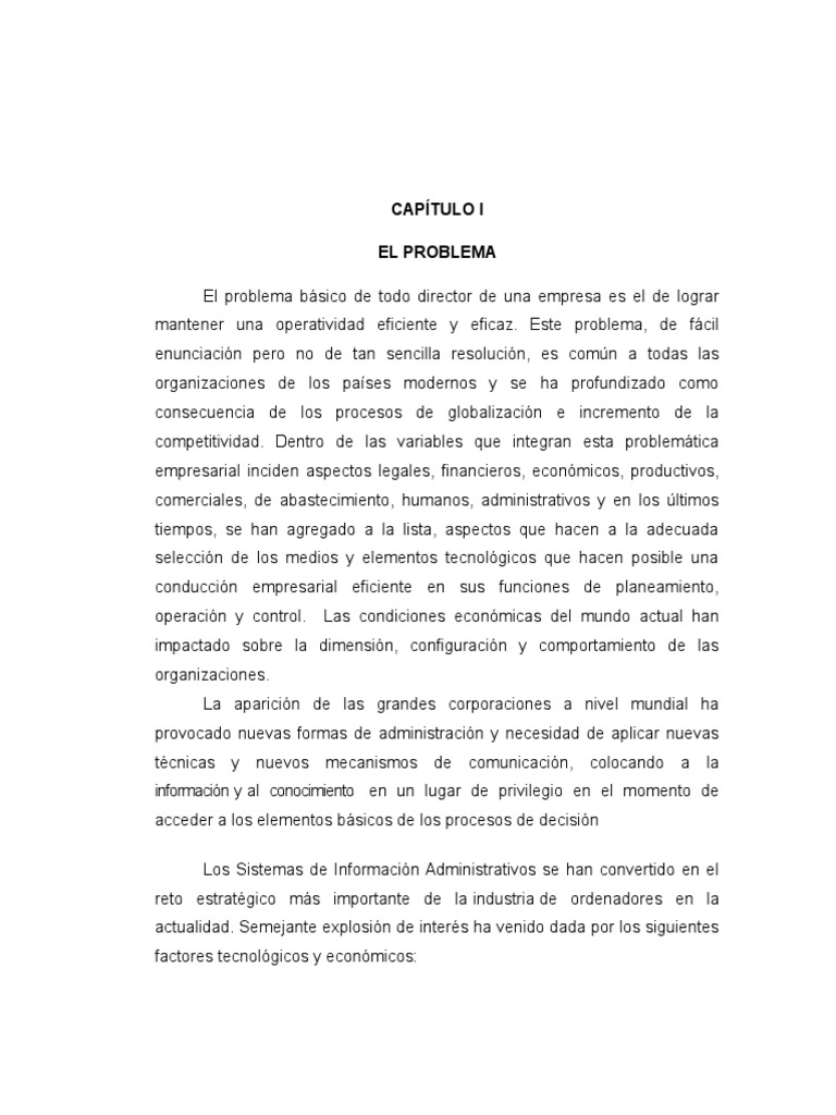 Capitulo 1 de Tesis Listo Informatica | PDF | Informática | Sistema de ...