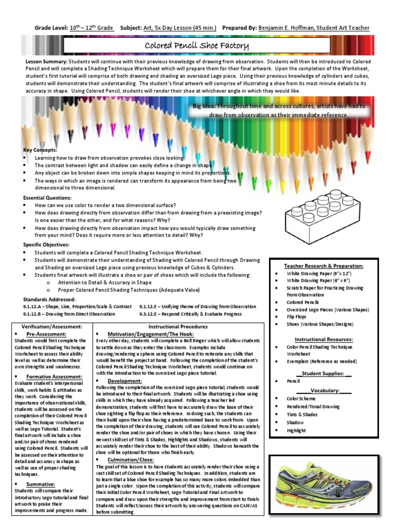 Pencil Shading Techniques Worksheets
