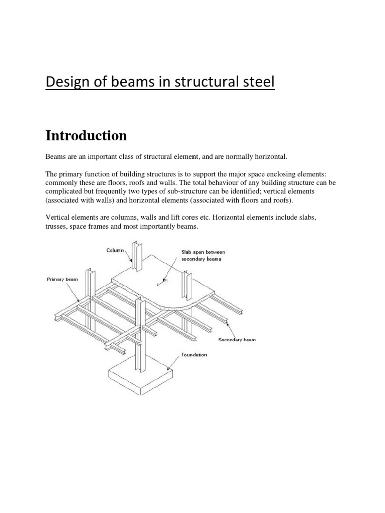 Design of Beams in Structural Steel | PDF | Beam (Structure) | Bending