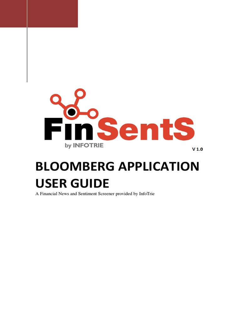 Finsents Bloomberg Application User Guide-2 | PDF | Moving Average ...