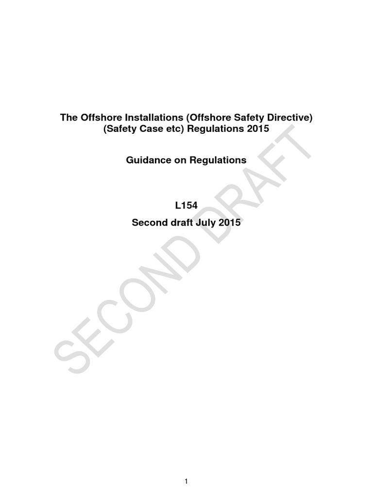 UK Offshore Safety Directive - Safety Case (2015) | PDF | Offshore ...