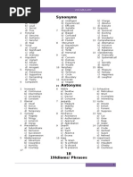 1000 Synonyms and Antonyms | PDF | Persuasion | Lexical Semantics