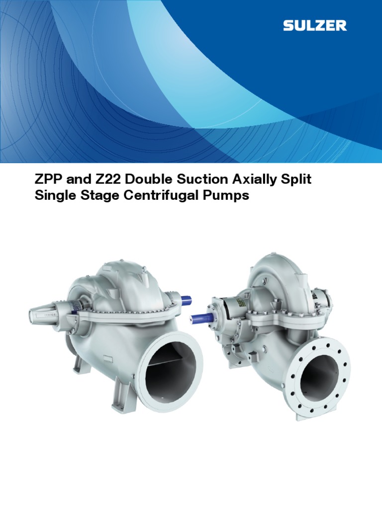 ZPP Z22 Double Suction Axiall y Split Pumps E00502 | PDF | Bearing ...