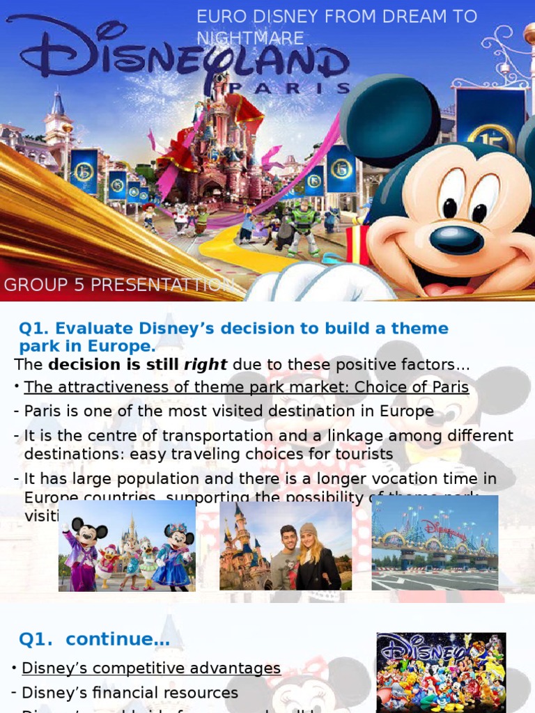 Euro Disney Case Study | Download Free PDF | The Walt Disney Company ...