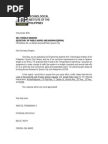 A sample Letter of Request for Road Construction
