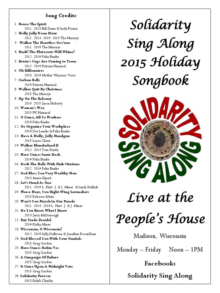 2015 SSA Holiday Songbook | PDF | Christmas