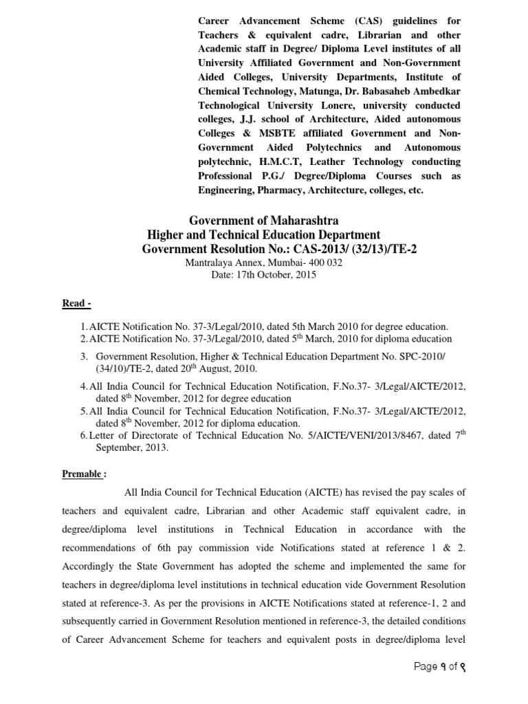 Cas GR | PDF | Diploma | Institute Of Technology