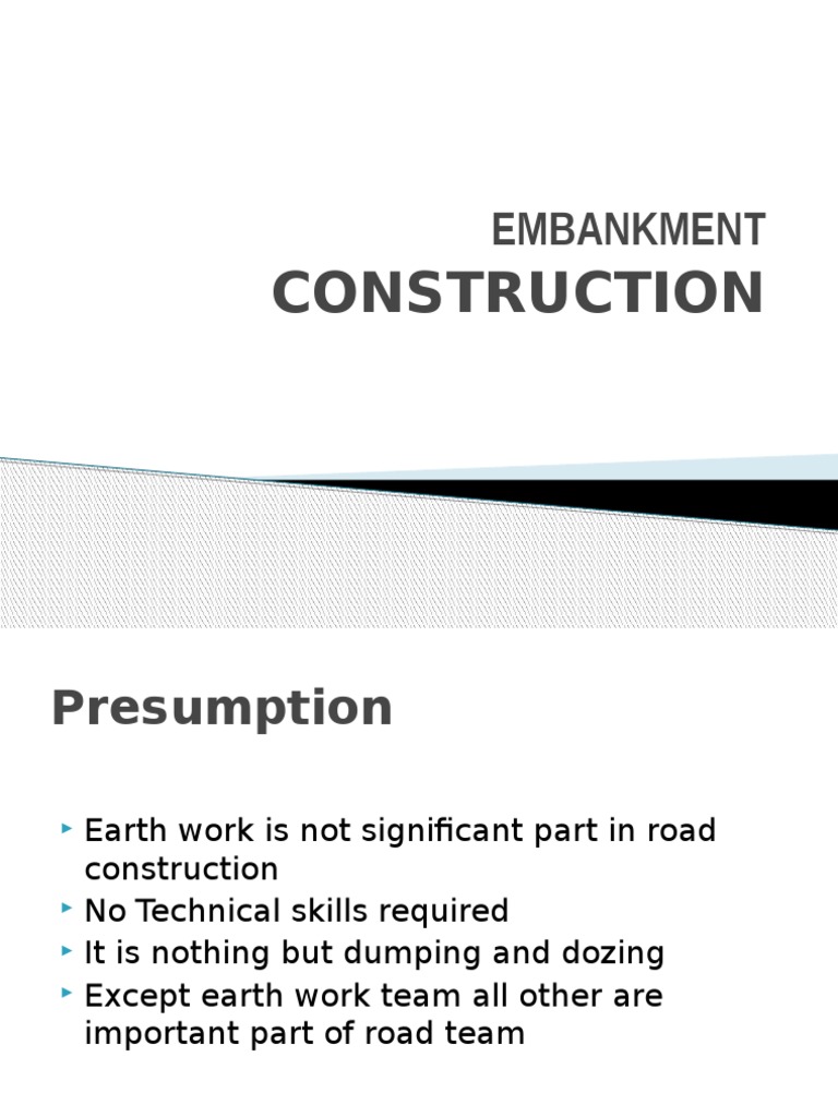 Embankment Construction Guidelines | PDF | Soil | Physical Geography