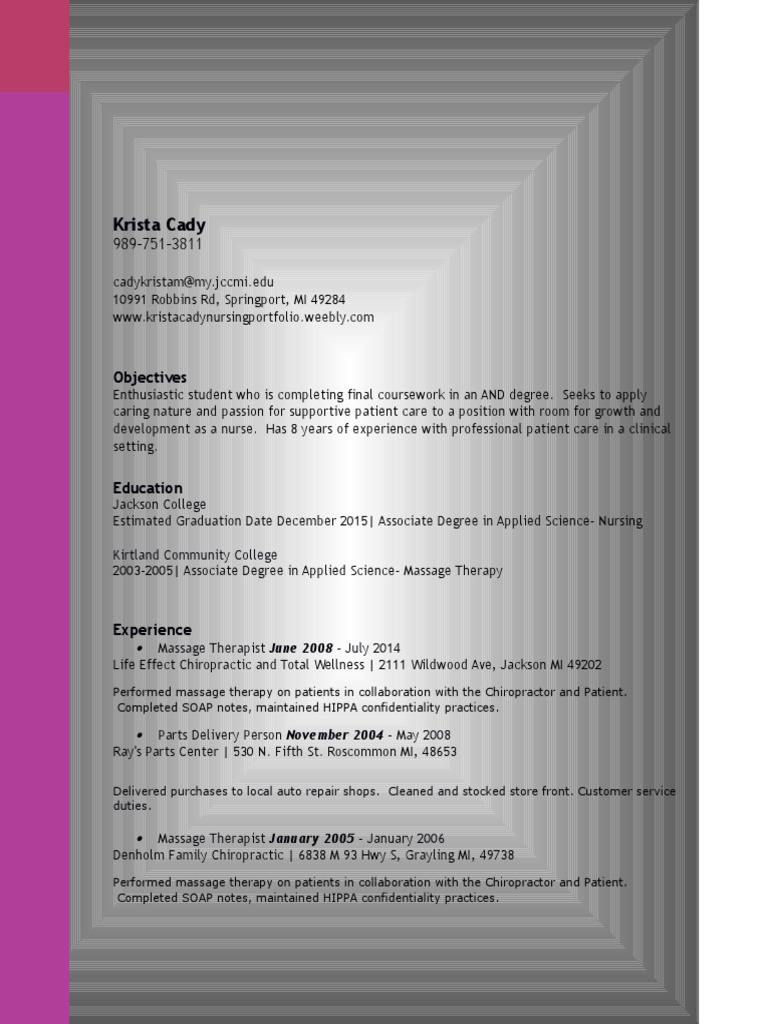Krista Cady Resume | PDF