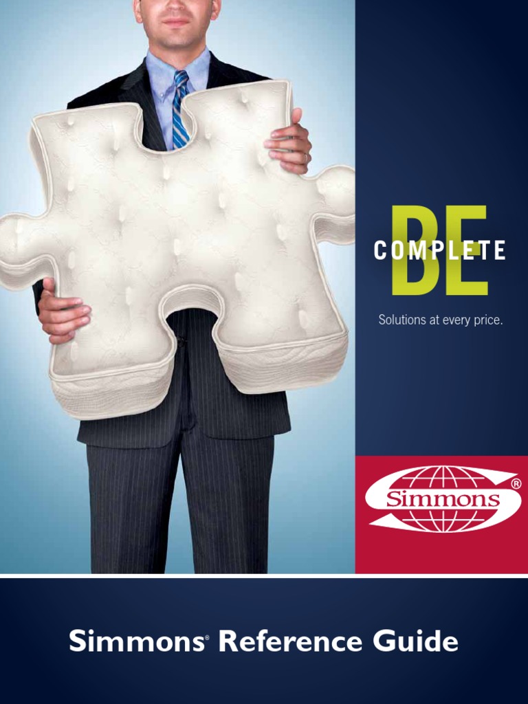 Simmons Reference Guide | PDF | Mattress | Industries