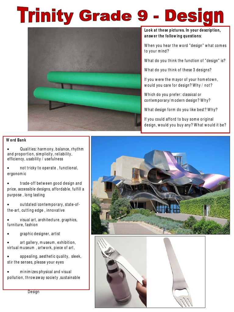 Trinity GESE Grade 9 Design | PDF | Design | Aesthetics