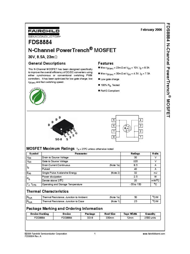 Datasheet PDF | PDF | Field Effect Transistor | Mosfet
