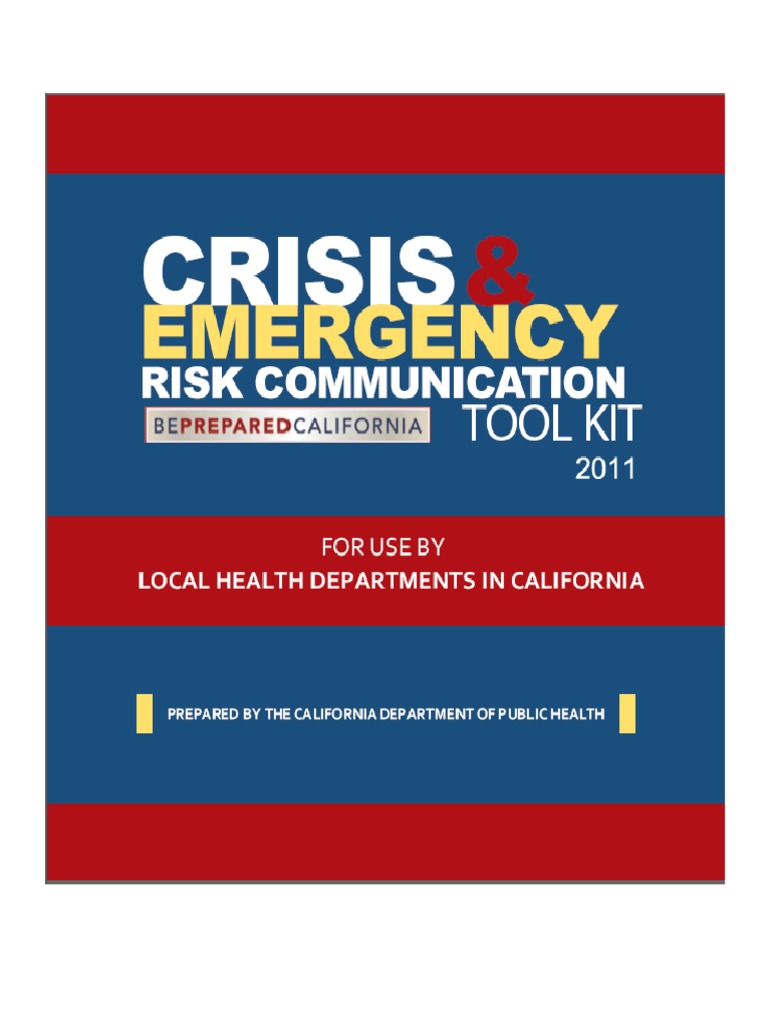 Crisis and Emergency Risk Communication Toolkit July 2011 | PDF ...