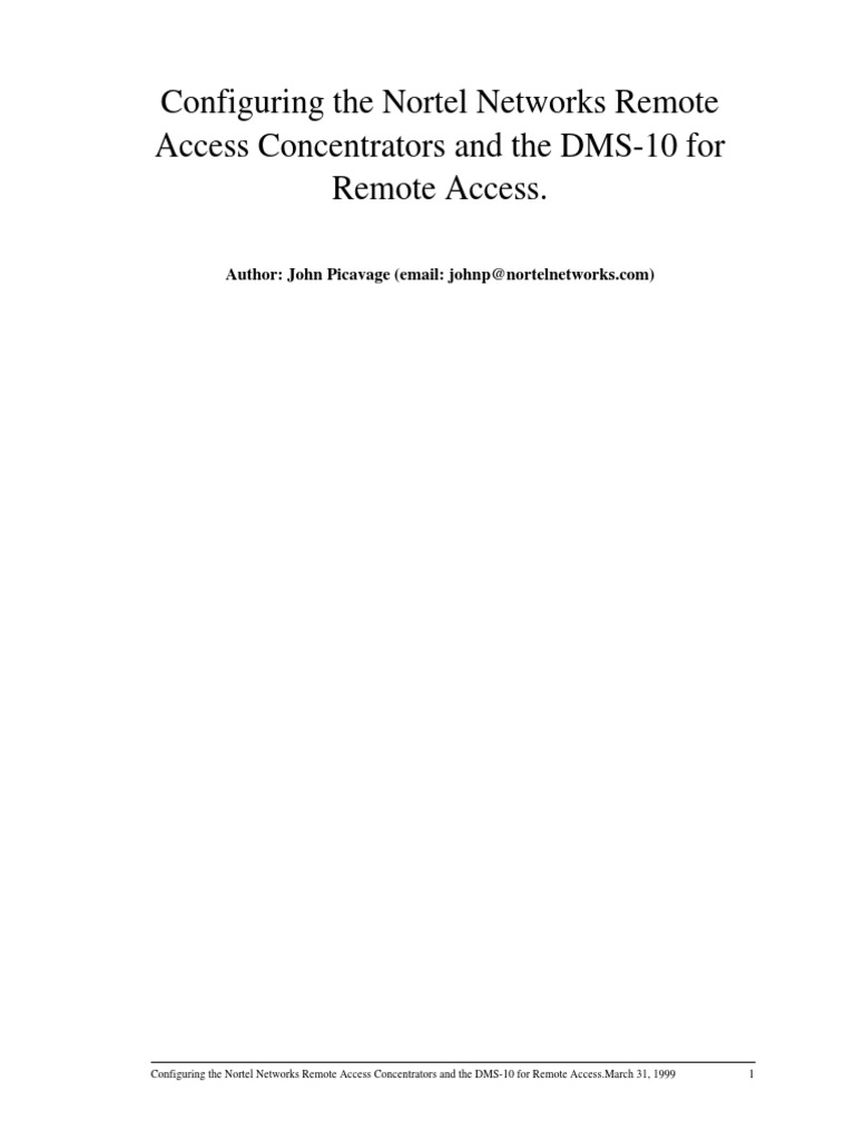 Nortel DMS-10 PM3 | PDF | Radius | Command Line Interface