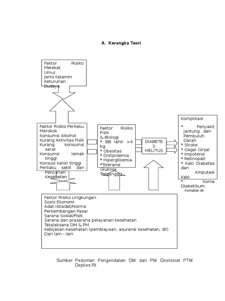 Kerangka Konsep DM | PDF