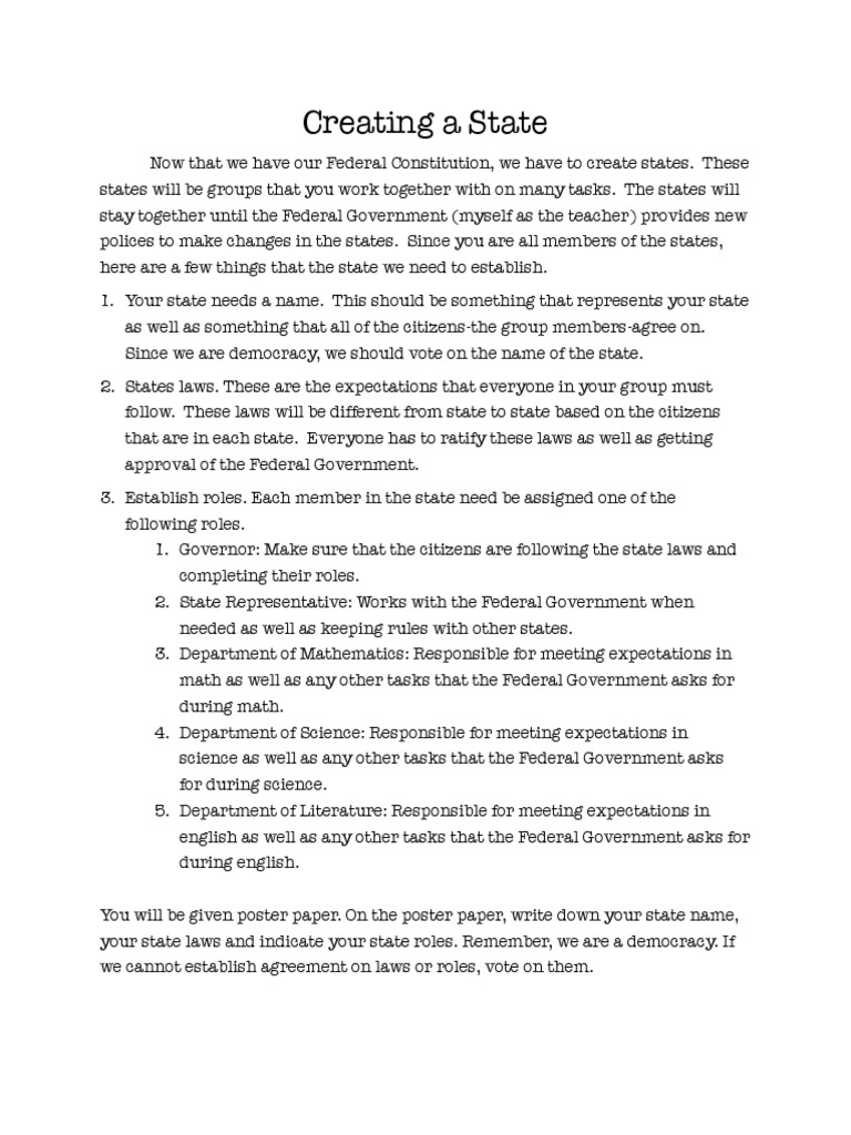 States | PDF | Social Science | Law