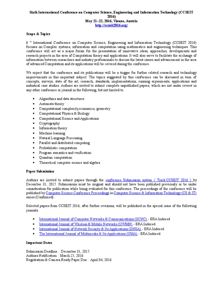 CCSEIT | PDF | Computer Science | Formalism (Deductive)