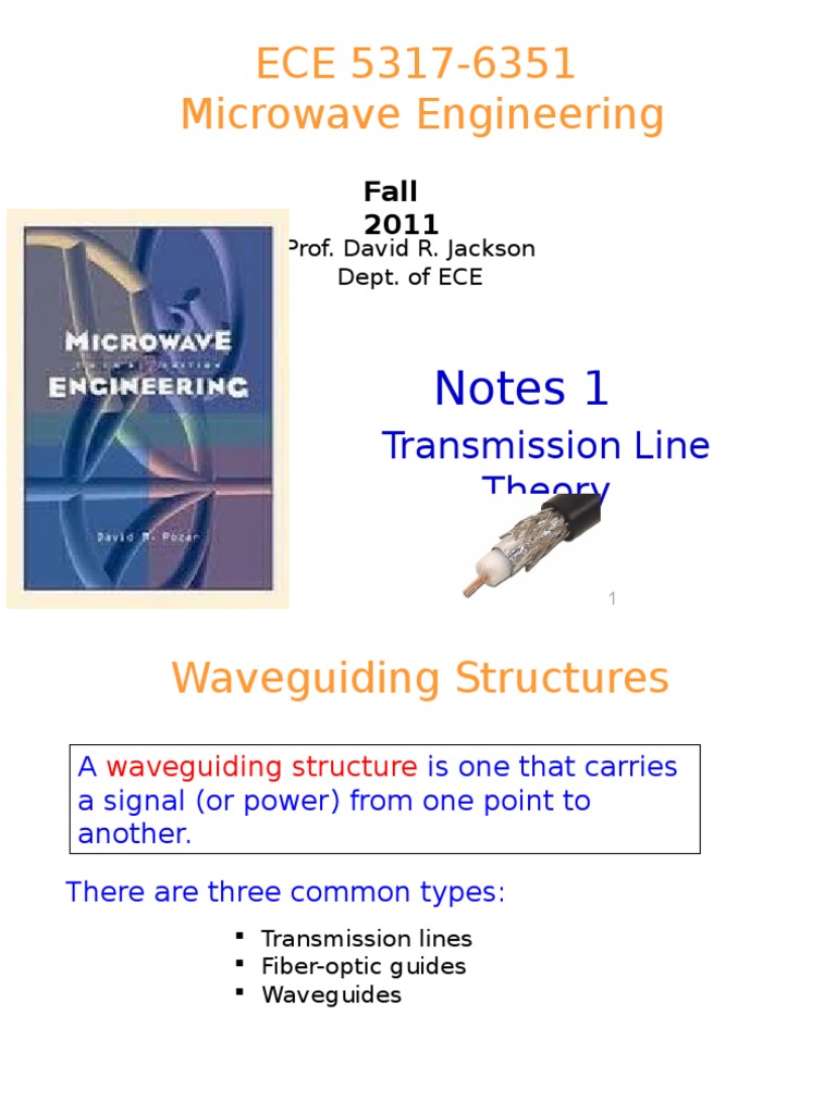 Transmission Line Theory Overview | PDF | Science & Mathematics