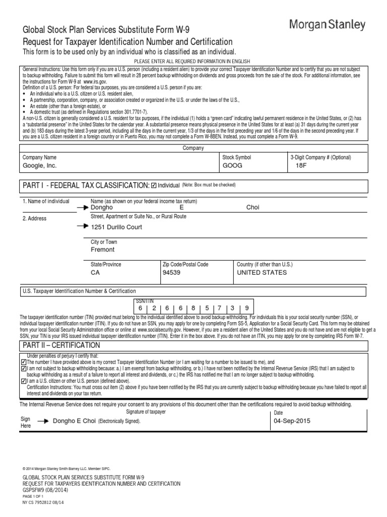 Preview W8 W9 PDF | PDF | Social Security Number | Withholding Tax