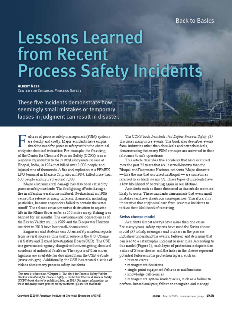 Lesson Learned in Safety | Download Free PDF | Nitric Acid | Ammonia
