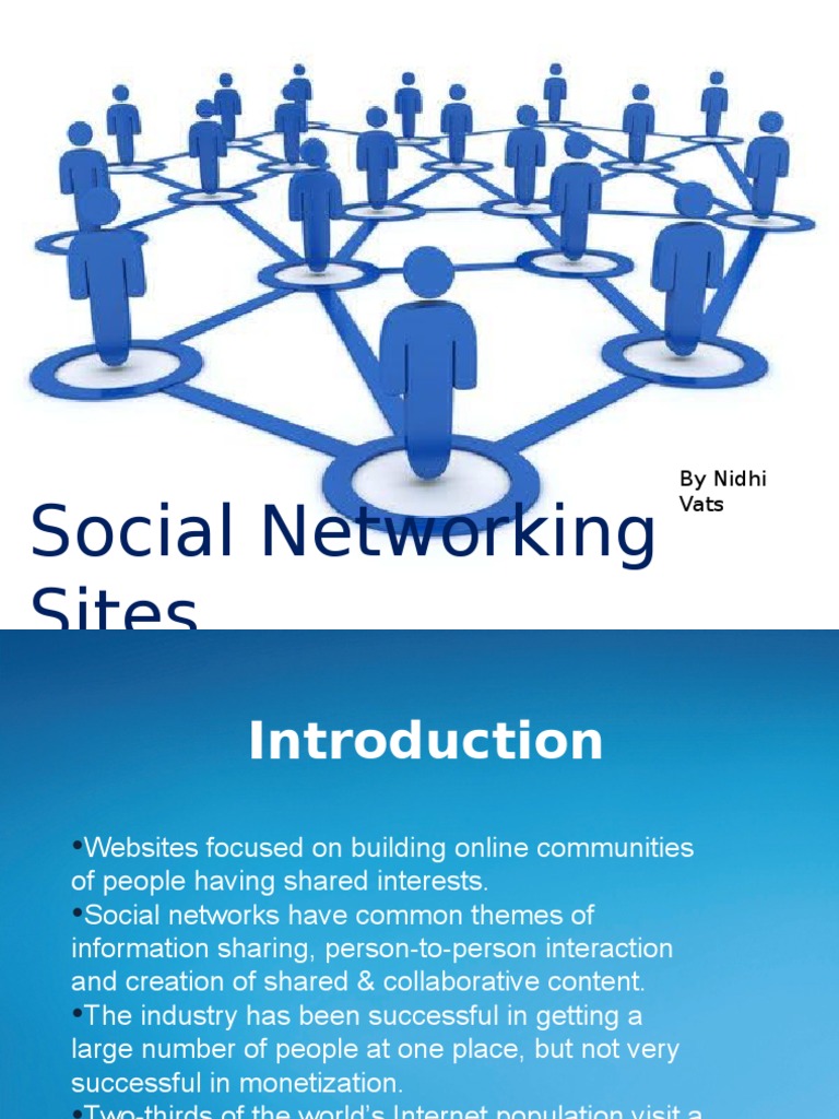 Social Networking Sites: by Nidhi Vats | PDF | Google+ | Social ...