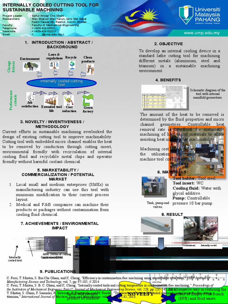 Poster Itex 2015 | Coolant | Machining
